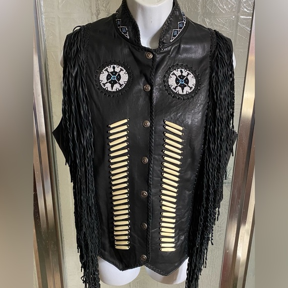 A.M. Bernardo | Jackets & Coats | Vintage Am Bernardo Beaded Fringed ...